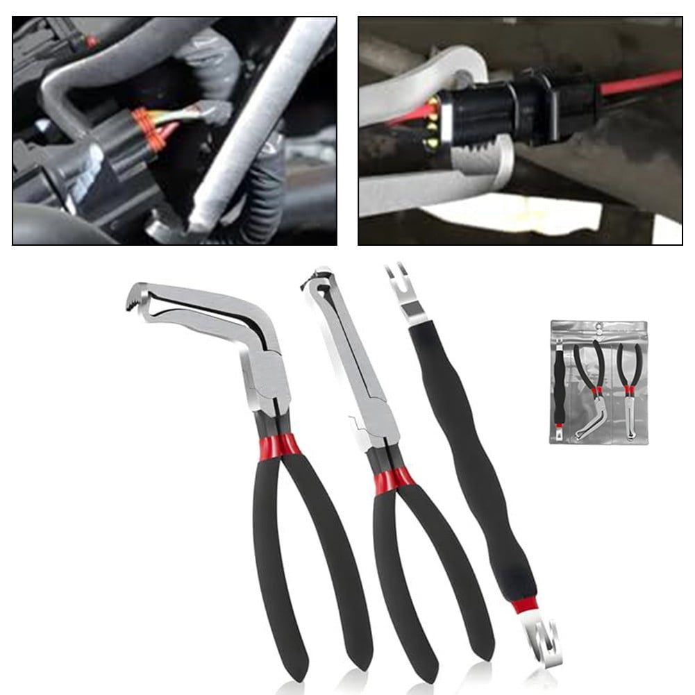 yaaqii 3PC Electrical Disconnect Pliers 60 Degree Electrical Connector ...