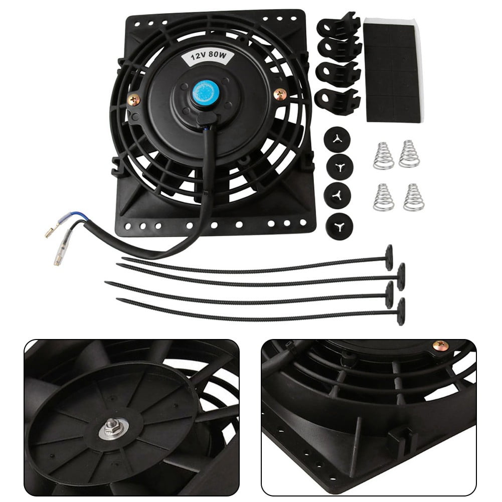 yaaqii 6 inch Electric Radiator Cooling Fan Stable 12V 80W High ...