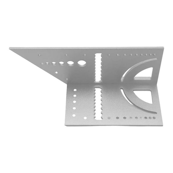 yaaqii Aluminum Alloy Woodworking Angle Ruler Line Drawing Mitre Angle ...