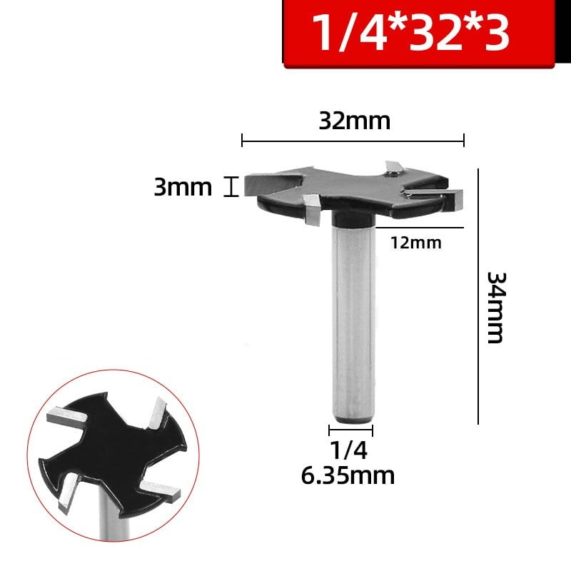 yaaqii For CNC Spoilboard Surfacing Router Bit Extra Large Slab ...