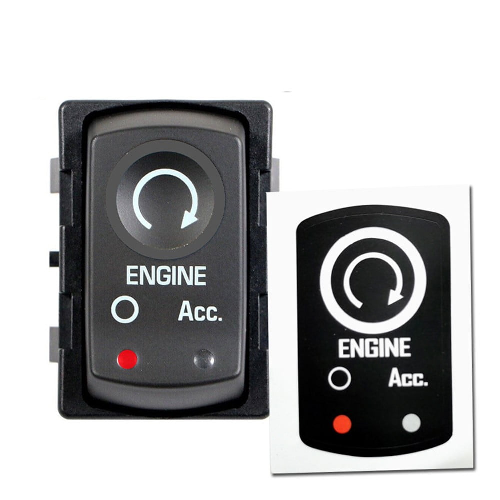 yaaqii For Corvette C6 Stop Start Button Repair Decals Sticker Button Repair Decal - Walmart.com