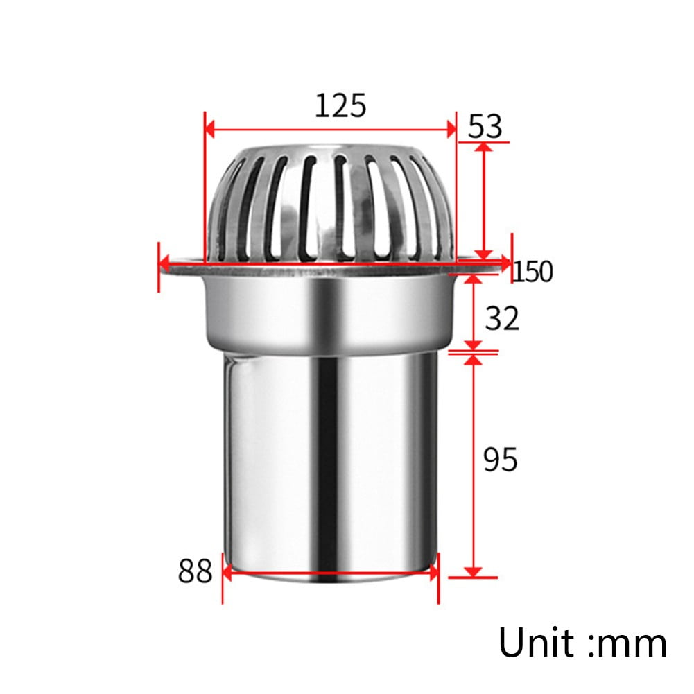 yaaqii Garden Gutter Guard Downspout Strainer Anti-Blocking Strainer ...