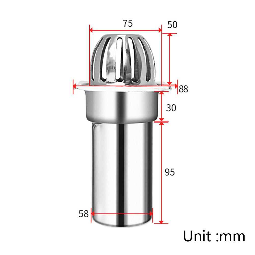 yaaqii Garden Gutter Guard Downspout Strainer Anti-Blocking Strainer ...