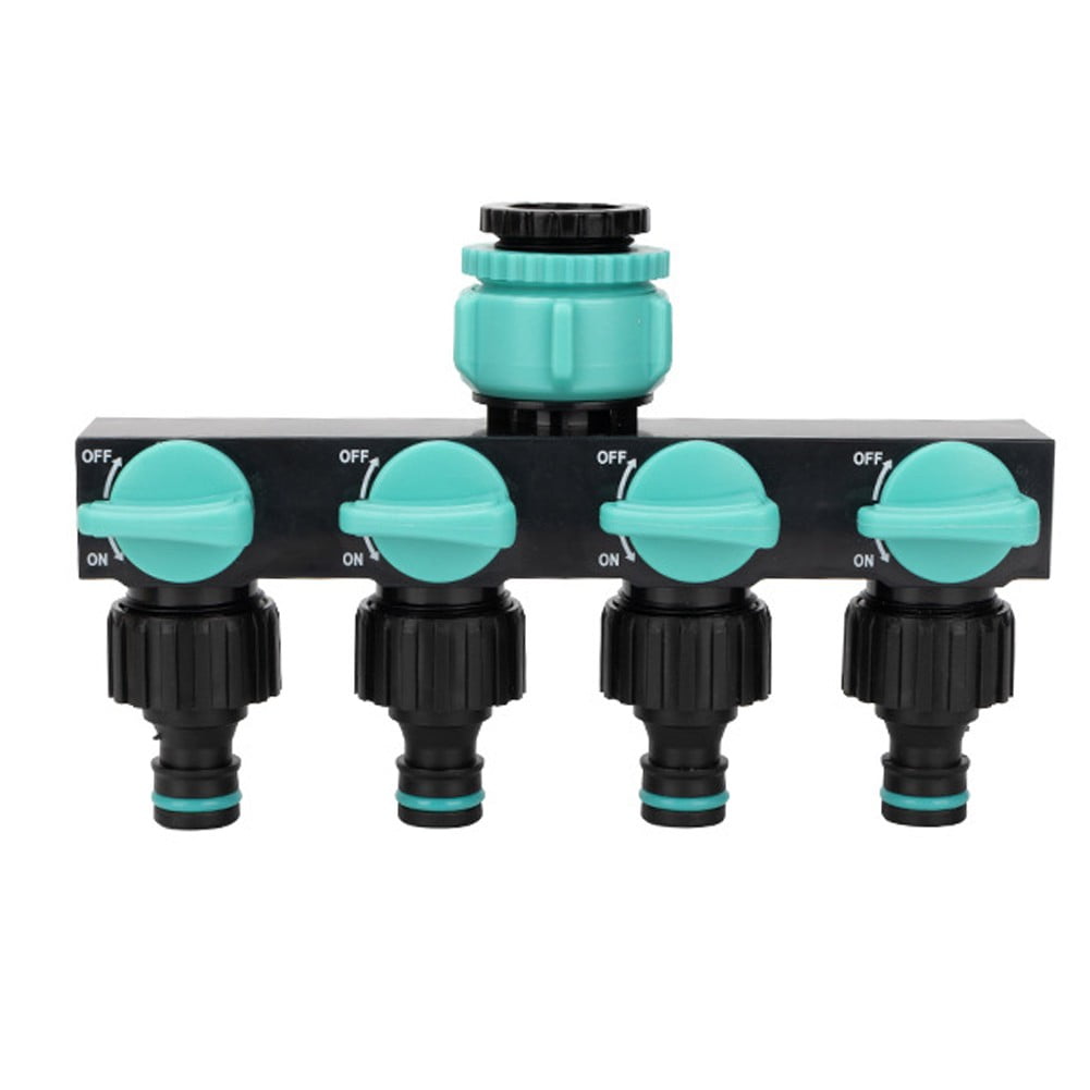 yaaqii Garden Hose Distributor Four-way Faucet Water Distributor ...