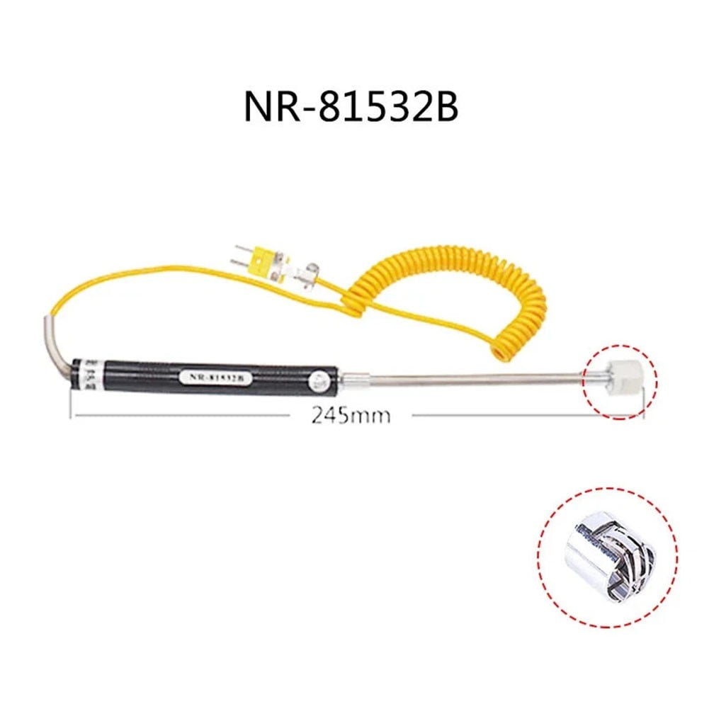 yaaqii Handheld Temperature Sensor Type K for Surface Thermocouple -50~500°C NR-81530 - Walmart.com