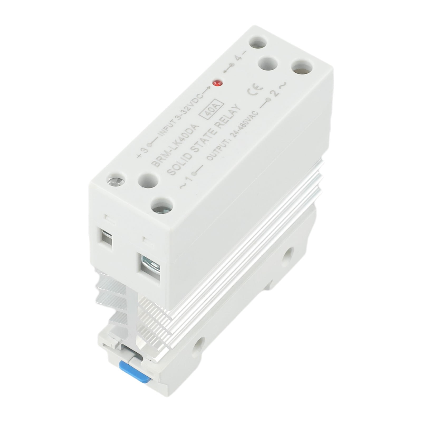 yaaqii Integrated rail solid state relay 40A DC control AC single phase ...