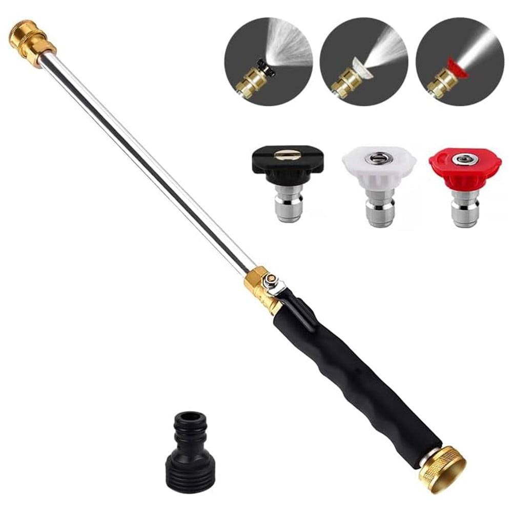 yaaqii Jet Nozzle High Pressure Hose Nozzle Heavy Duty Sprayer With 3 ...