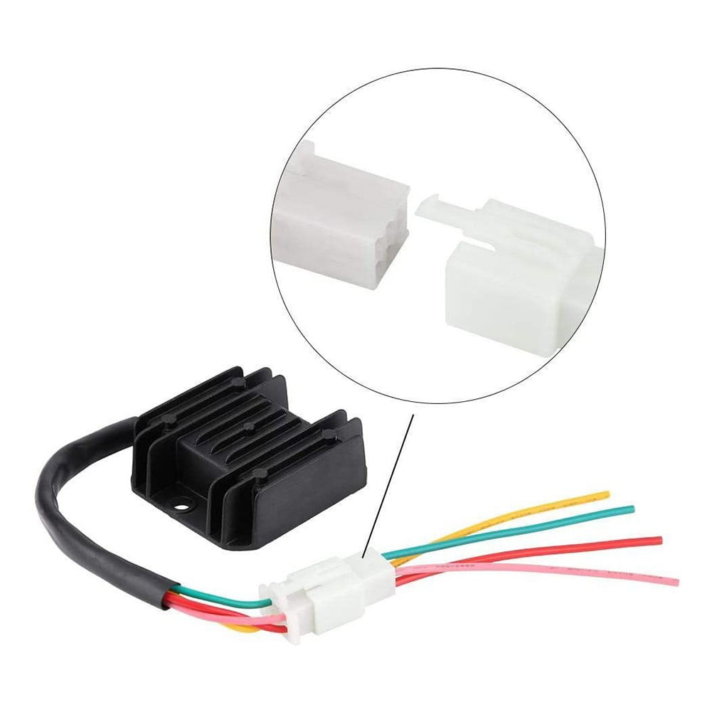 yaaqii Motorcycle Voltage Regulator Rectifier Rectifier for GY6 CG125 ...