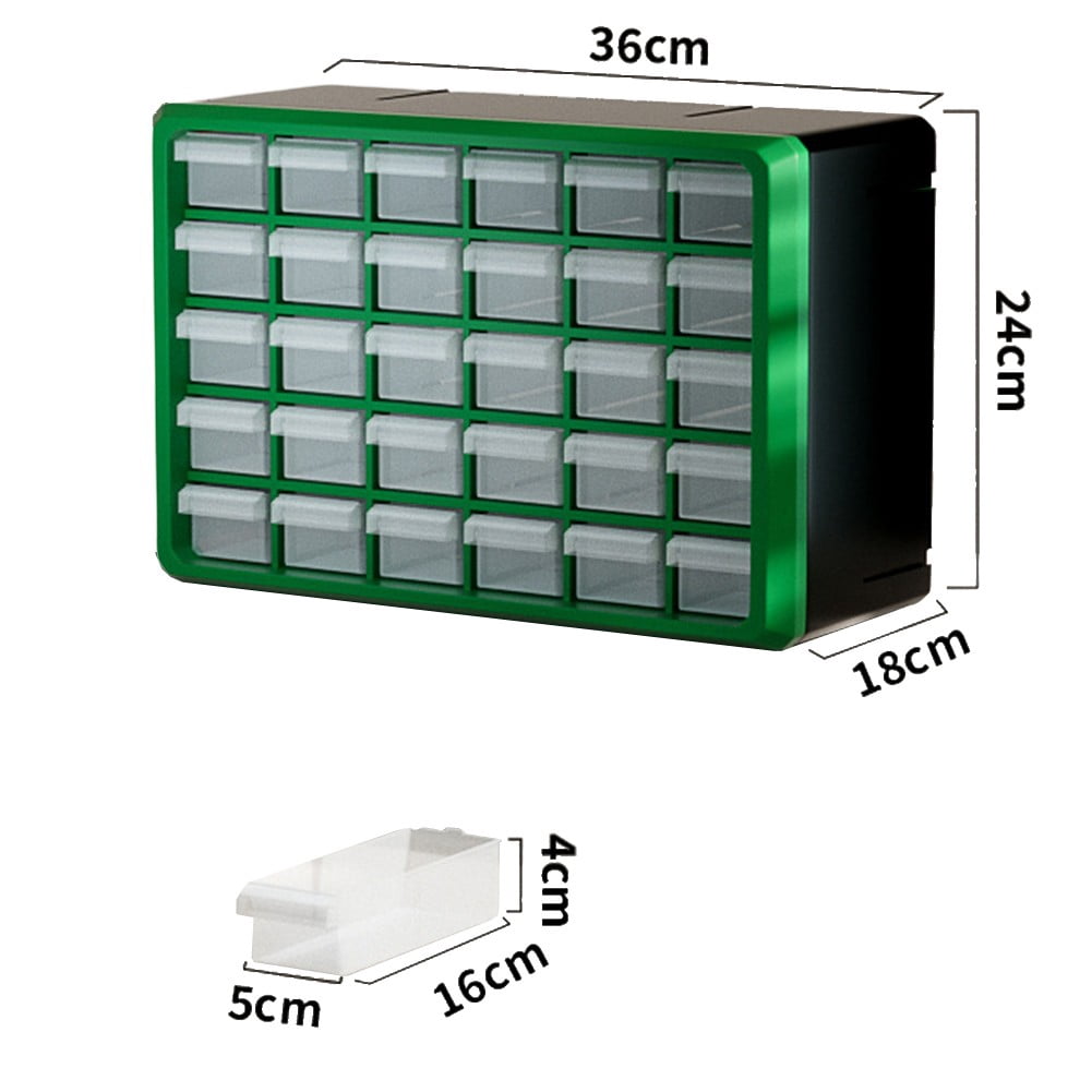 yaaqii Plastic Drawer Parts Box Cabinet hardware Component Storage Wall ...