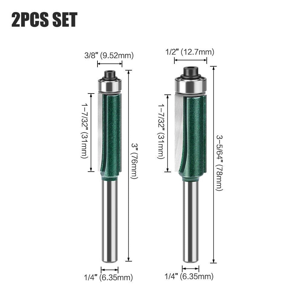 yaaqii Professional Steel Router Bit Set for Precision Woodworking ...