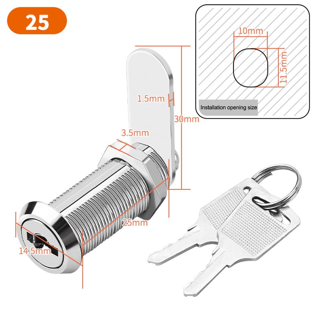 yaaqii Small Cam Lock Cabinet Lock Display File Cabinet Lock Mailbox ...