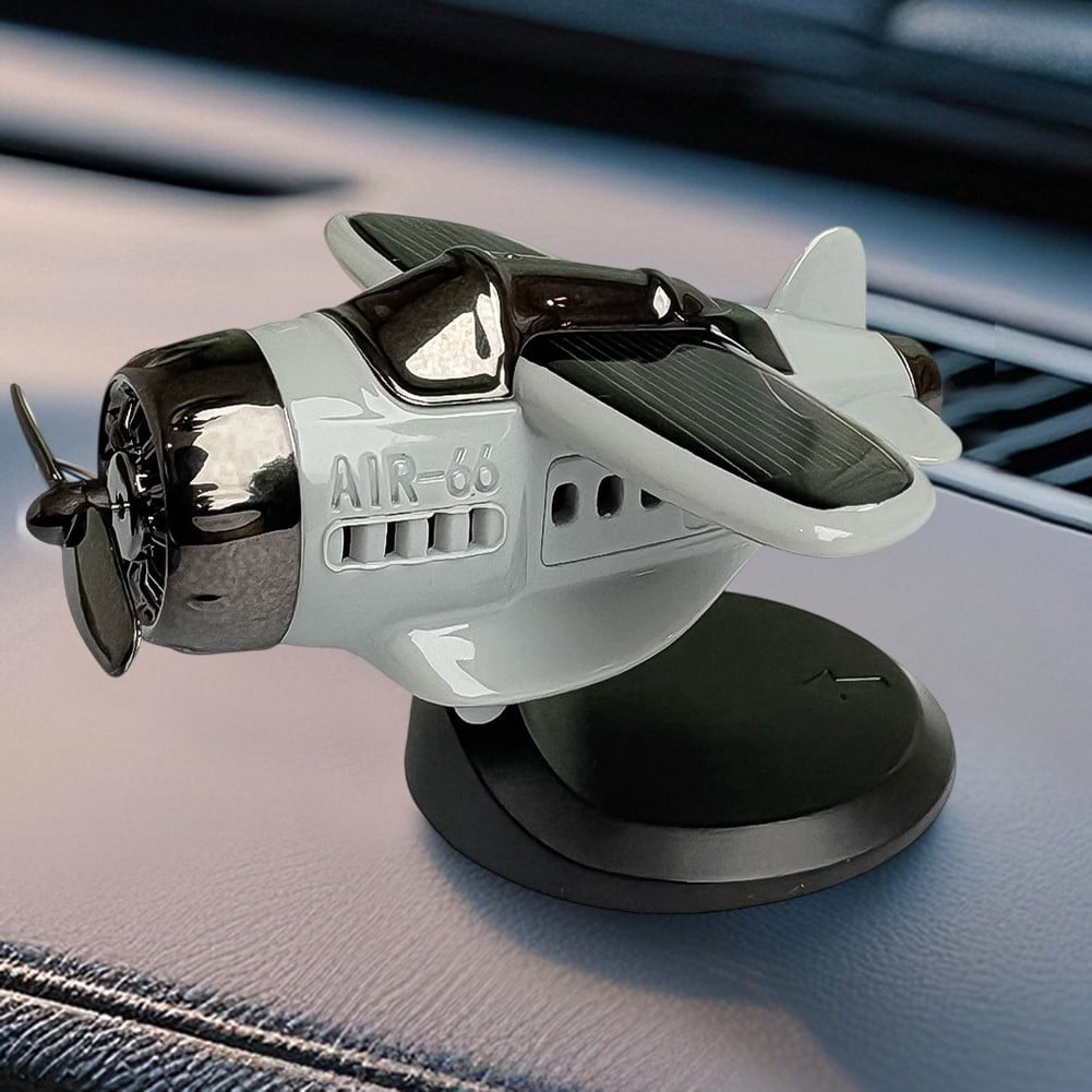 yaaqii Solar energy powered rotating propeller fighter Ornaments Car ...