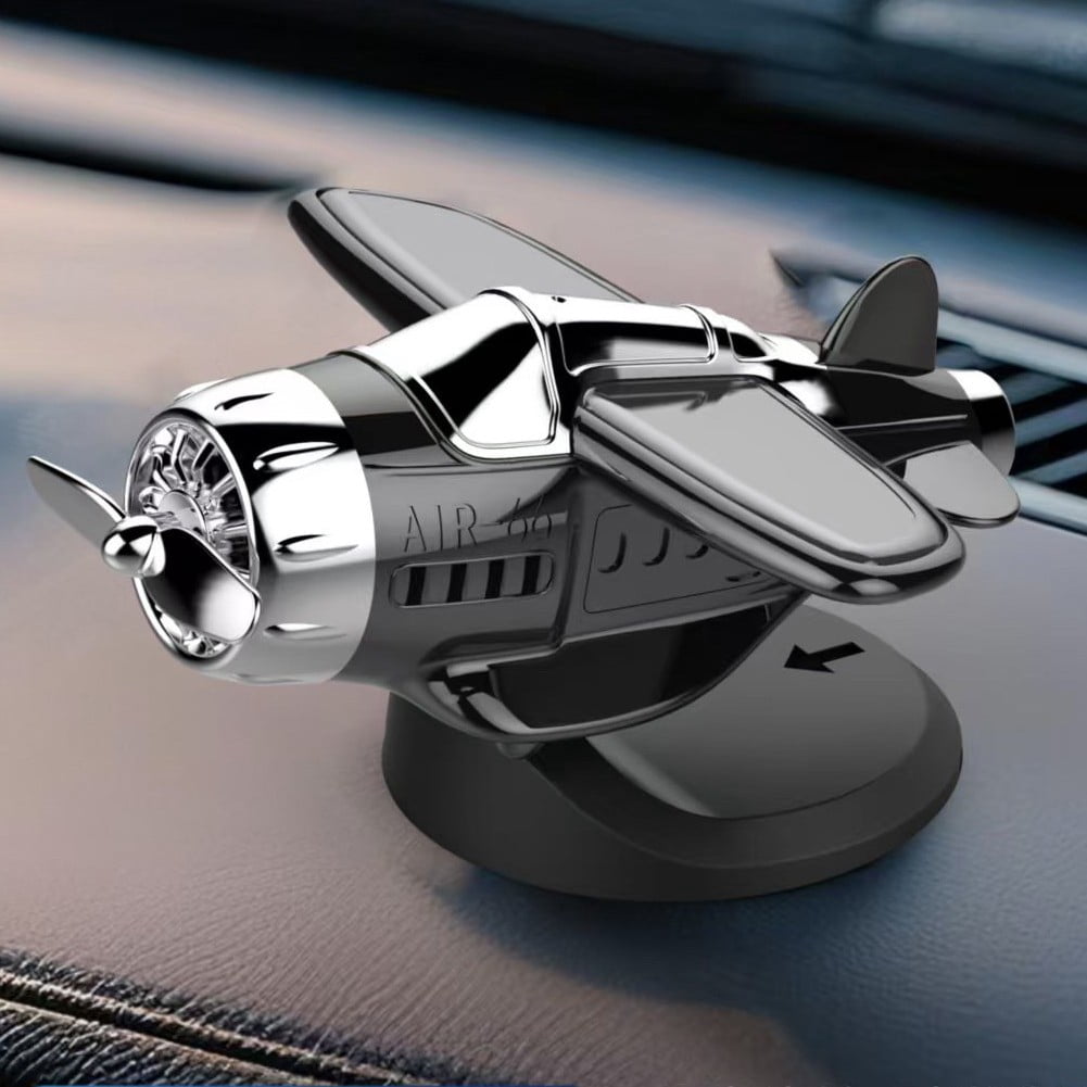 yaaqii Solar energy powered rotating propeller fighter Ornaments Car ...