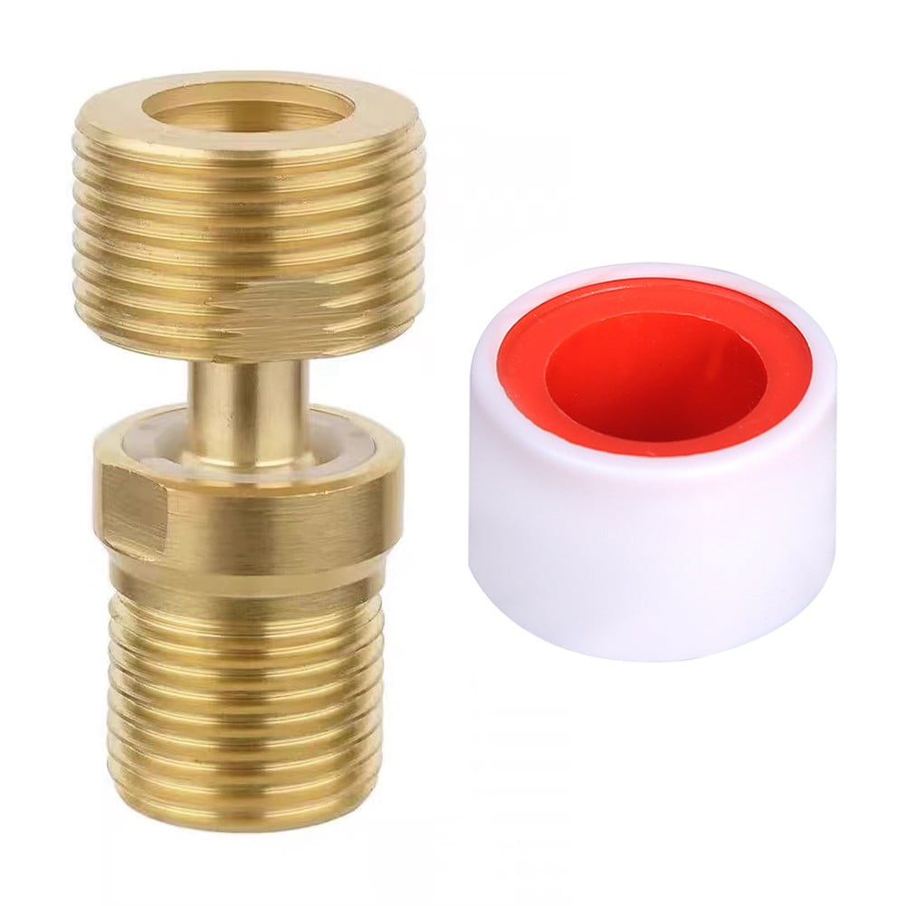 yaaqii Solid Brass Adjustable Shower Faucet Adapter Angle Valve for ...