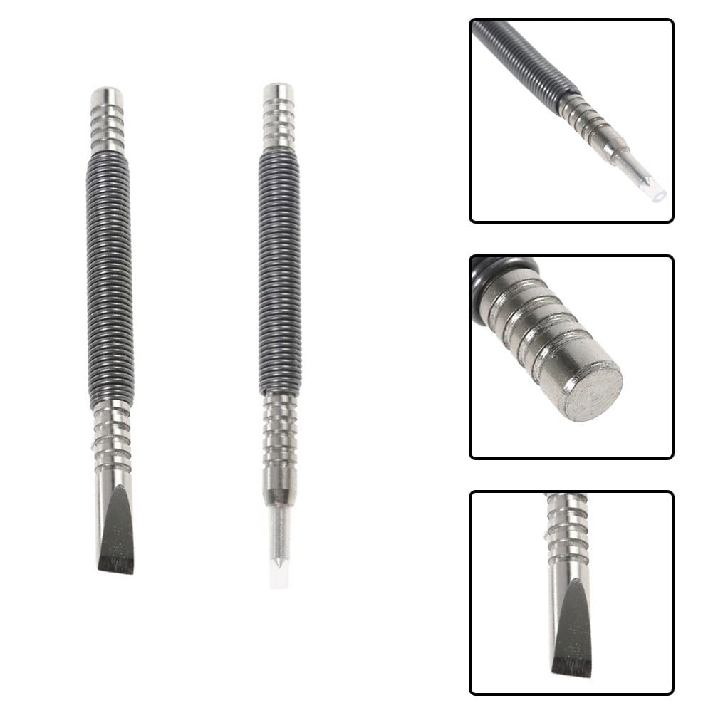 yaaqii Spring Tool Hammerless Nail Set Center Holes Punch Spring Loaded ...