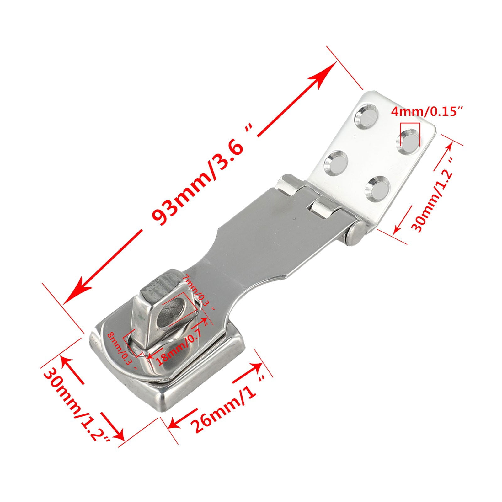 yaaqii Stainless Steel Marine Deck Door Latch Swivel Door Latch Marine ...