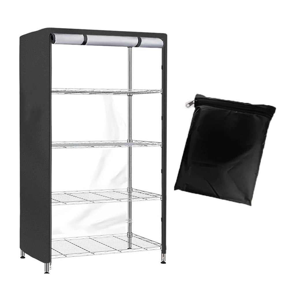 yaaqii Storage Shelving Unit Cover See Through, Fits Racks 48"L x 18"W ...