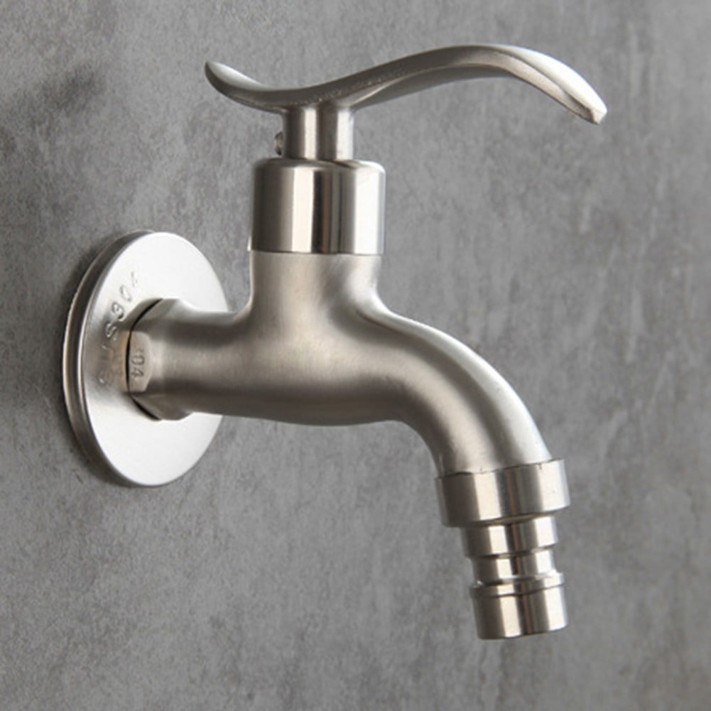 yaaqii Wall Cold Tap Staninless Steel Washing Machine Single Handle ...