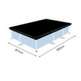 yaaqii for Durable Waterproof Rectangular Pool Cover: UV Protection ...