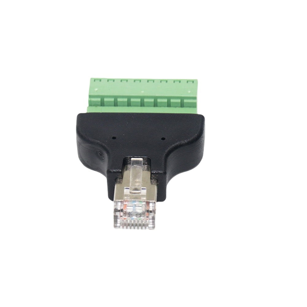 yaaqii for RJ45 Green Screw Male Terminal Connector Adapter Reliable 8 ...