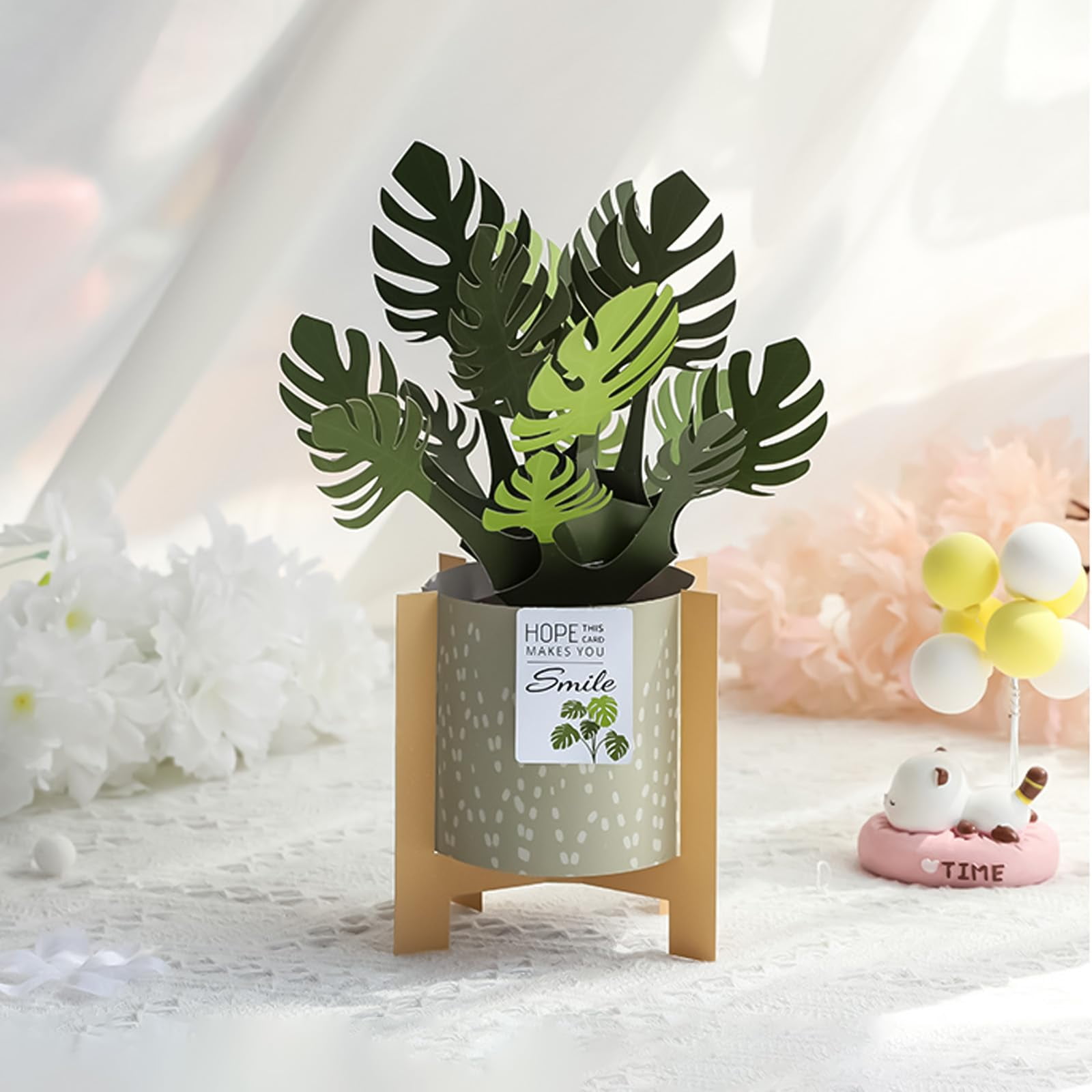 yaartz 3D Plant Pop Up Card Forever Flower Bouquet Greeting Card with ...