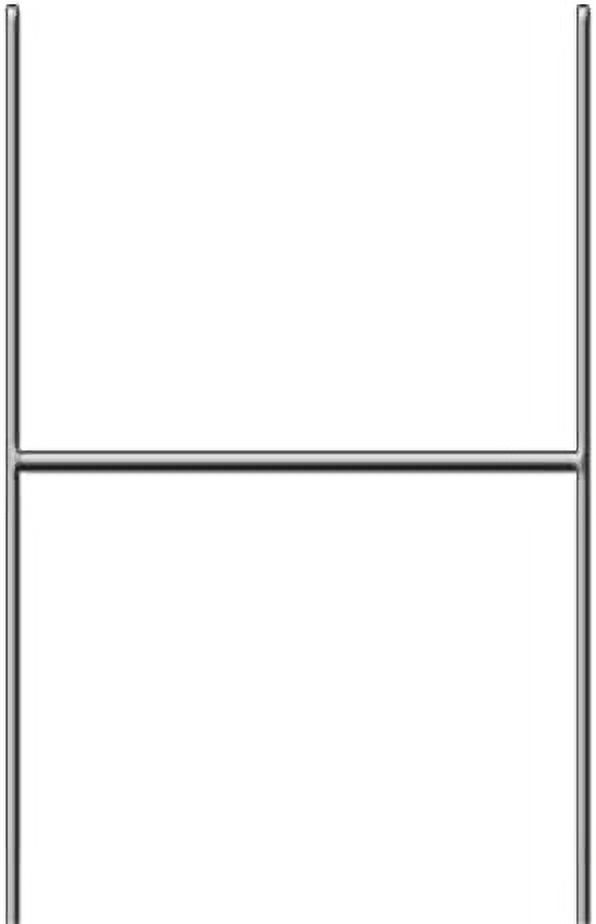 Yard Signs 100 Metal Stakes H Frame Metal Stakes 12 x 9 inch,100 Pieces ...