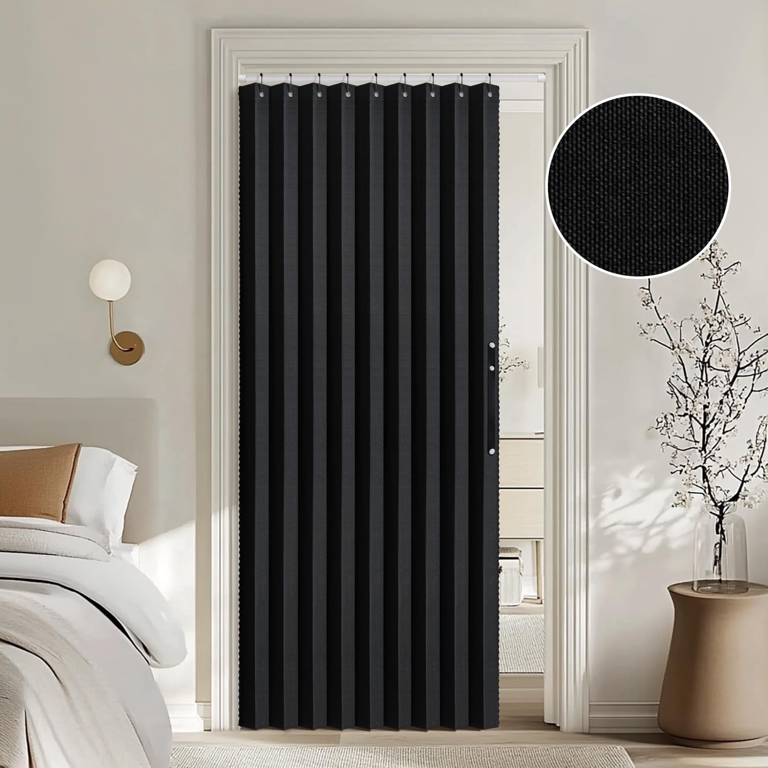 ydxcaqwe Accordion Style Magnetic Folding Door Curtains for Doorways ...
