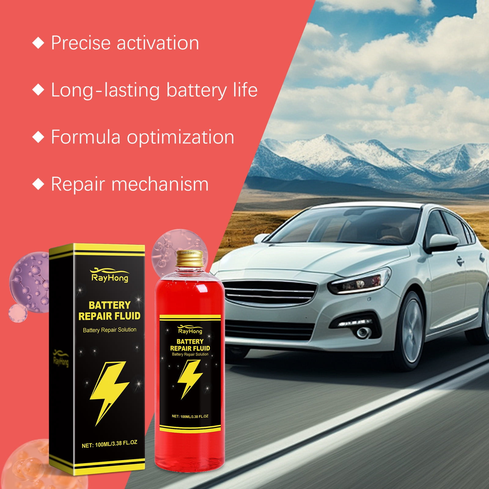 Yelldesk Battery Restore Liquid Solution Electric Vehicle Battery