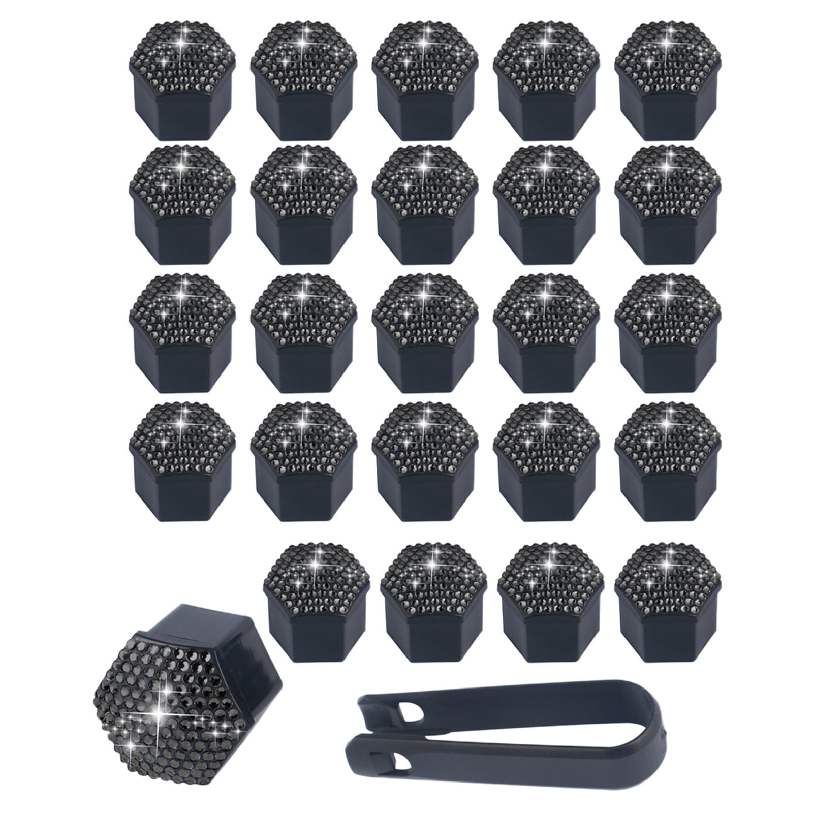 yelldesk Deals Diamond Studded Car Tire Nut Cover Car Wheel Hub ...