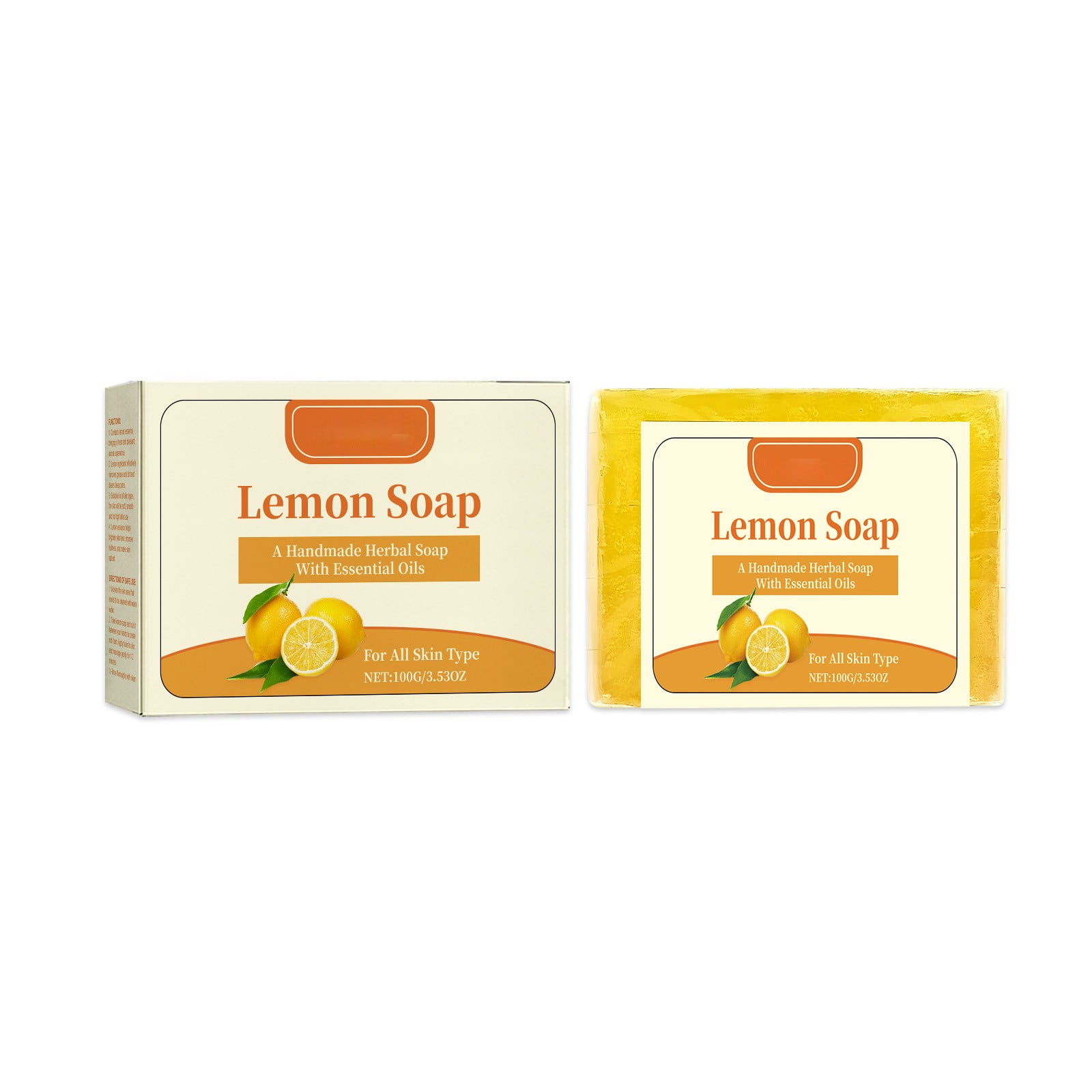 yelldesk Natural Soap Bar, Face & Body Soap, Lemon Soap VC Skin ...