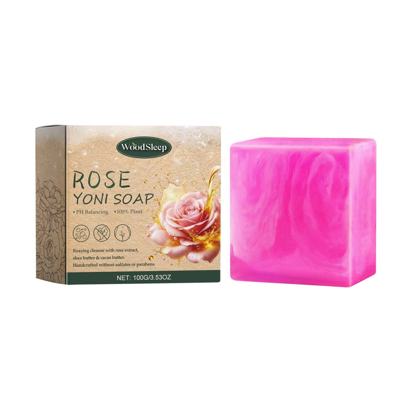 yelldesk Natural Soap Bar, Face & Body Soap, Natural Rose Flavored Soap ...