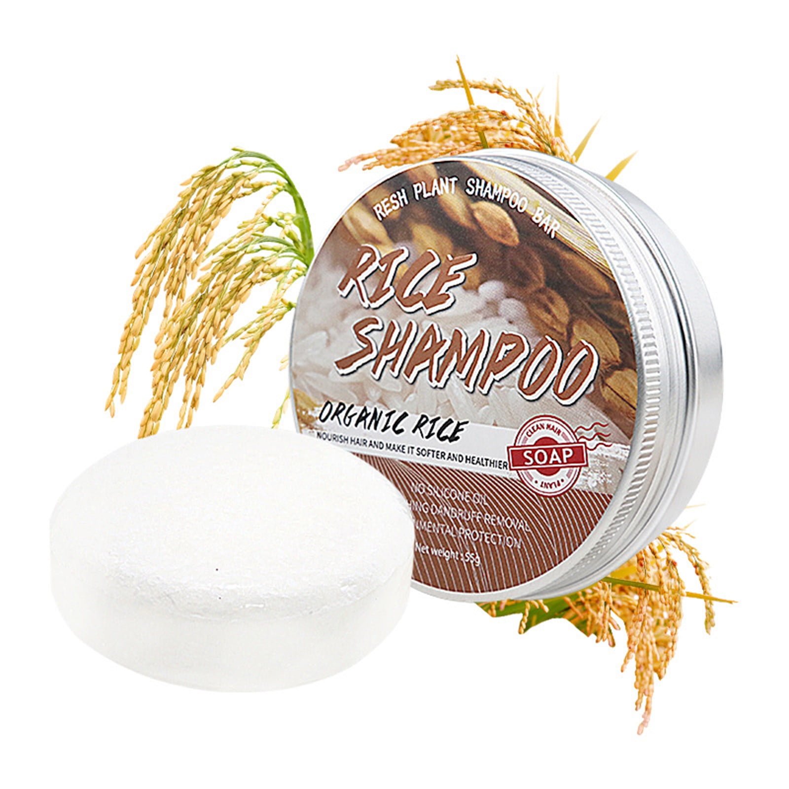 yelldesk Shampoo Bar for Hair Solid Soap, Rice Water Shampoo Shampoo ...