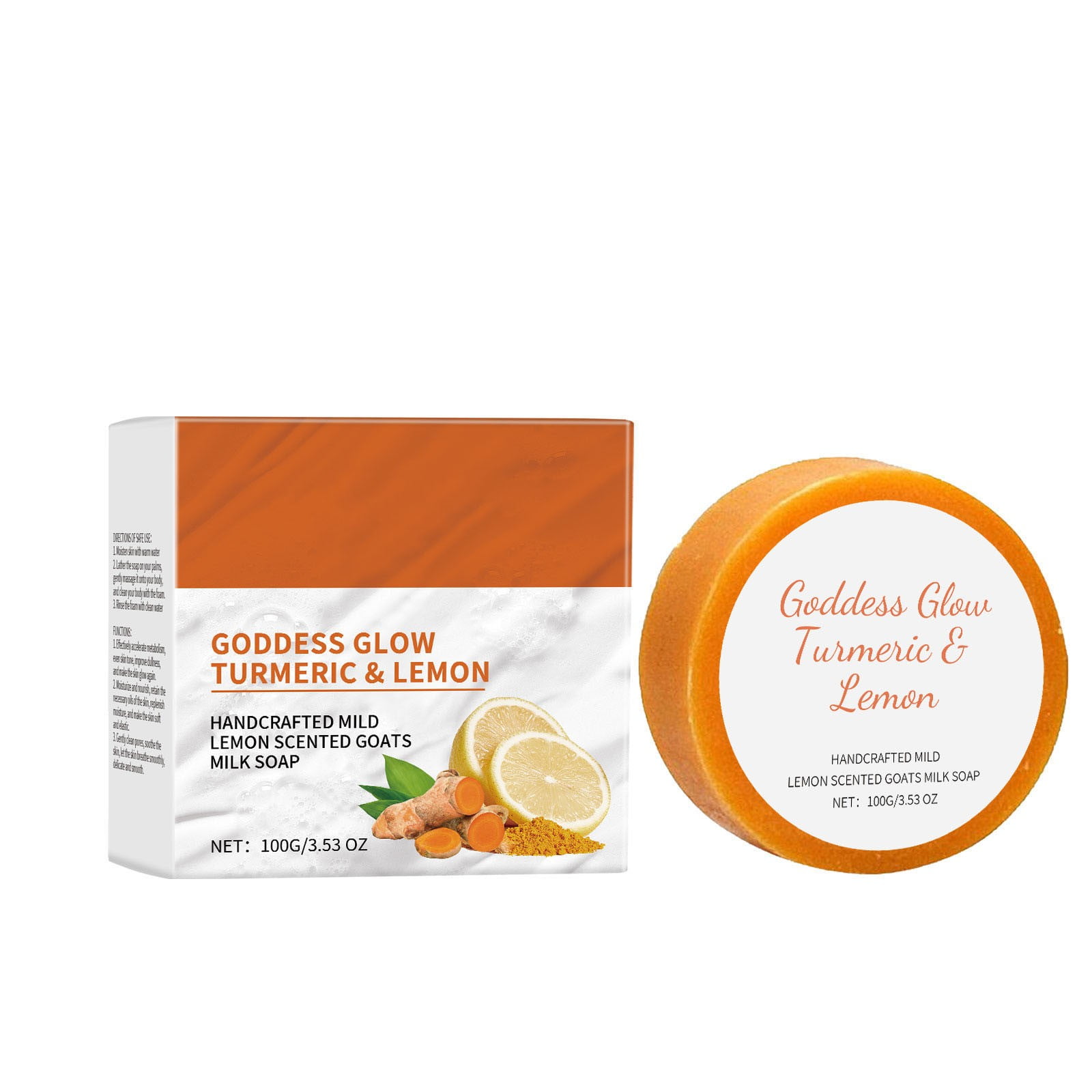 yelldesk Turmeric Soap Bar for Face & Body - Acne, Dark Spots, Smooth ...