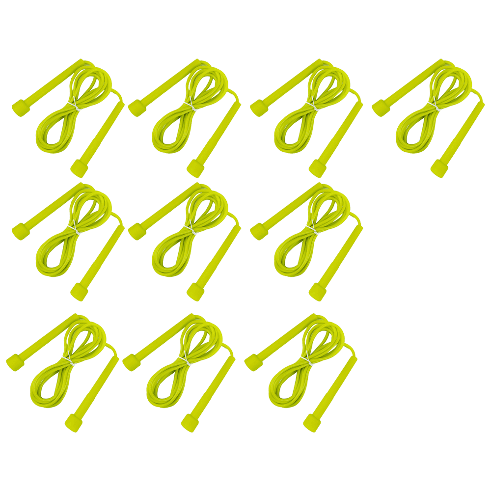 yellow Adjustable PVC Jump Rope for Cardio Fitness - Versatile Jump ...