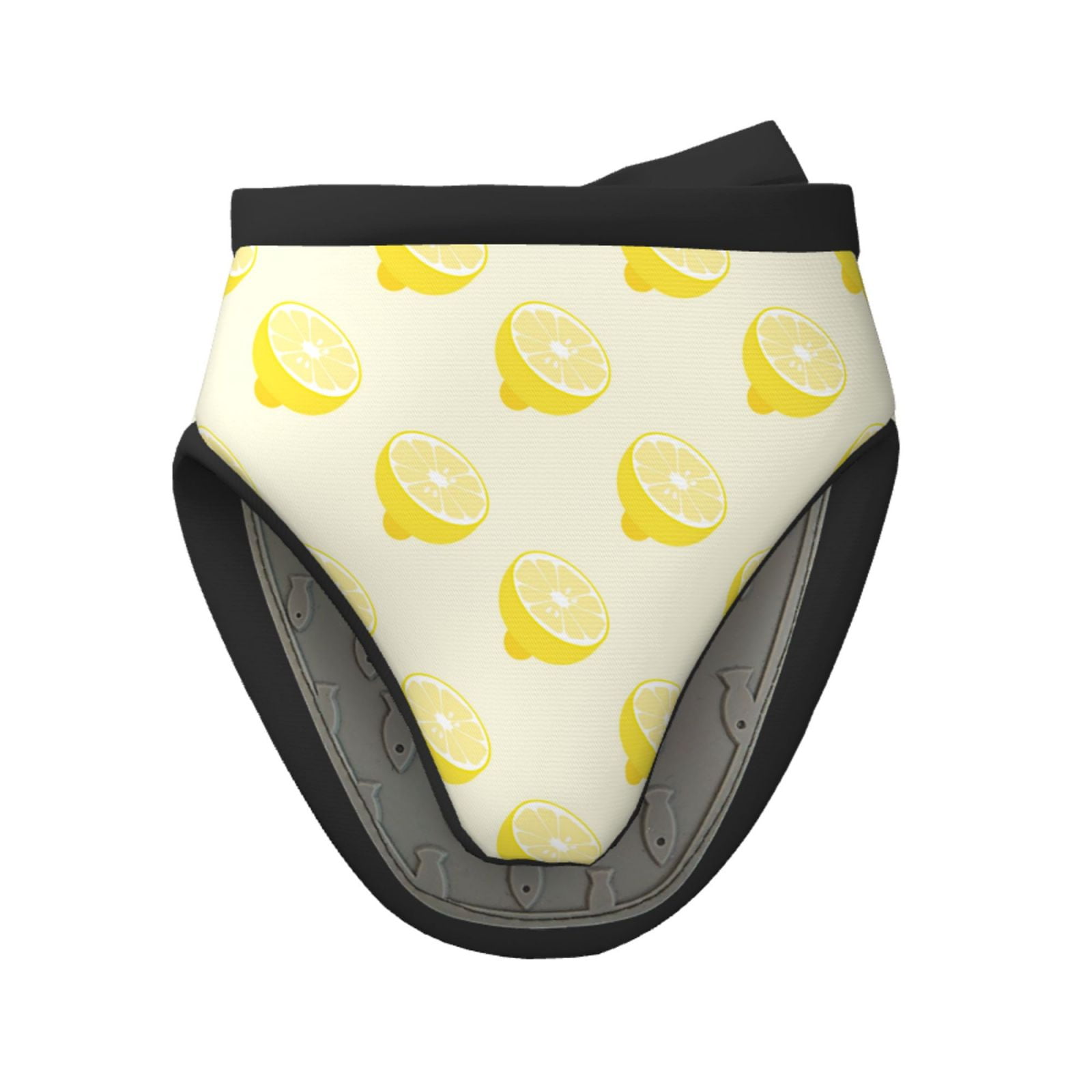 yellow Lemon slices Oven Mitts Heat Resistant with Hanging Loop, Soft ...