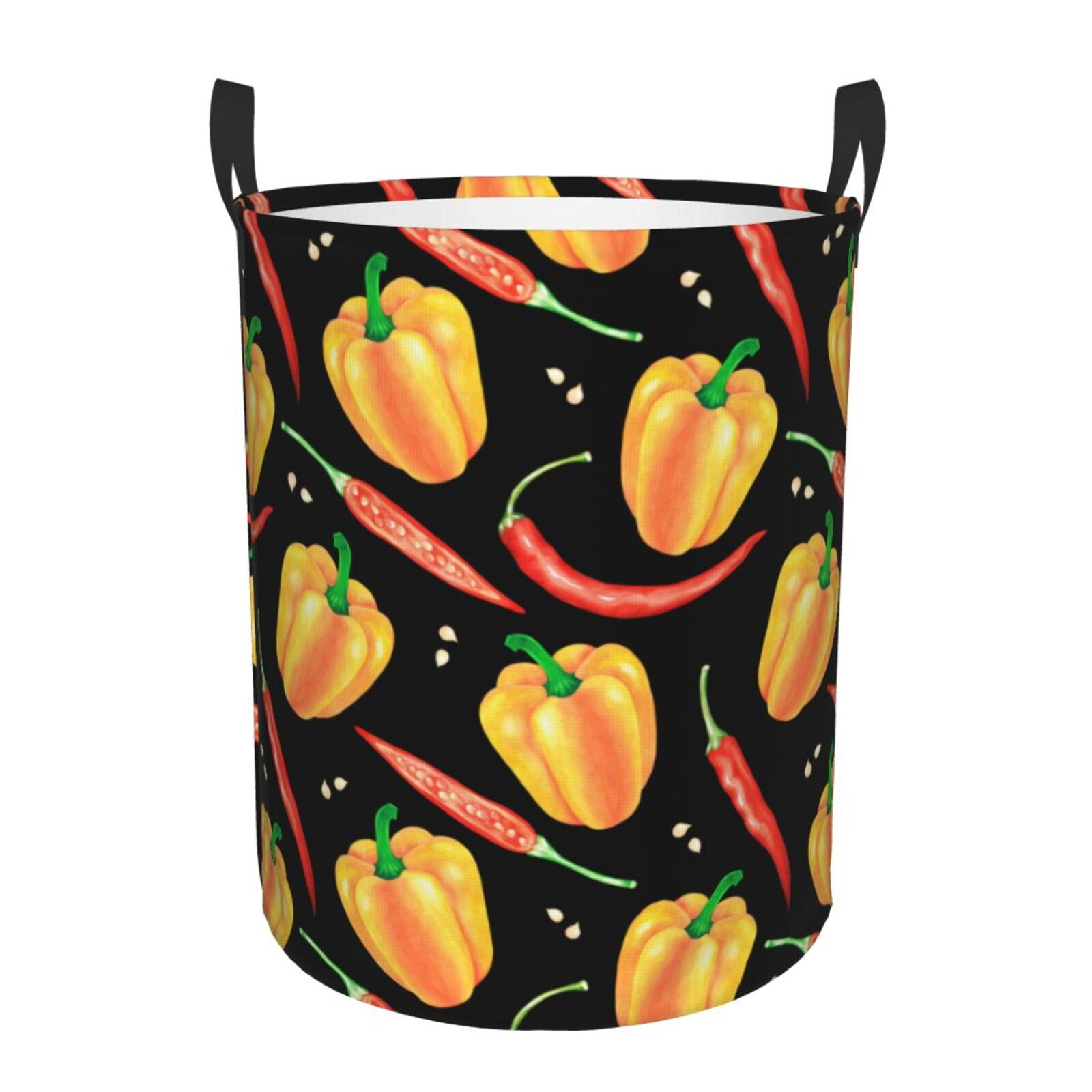 yellow Pepper red Laundry Basket, Laundry Hamper Waterproof Laundry Bag ...