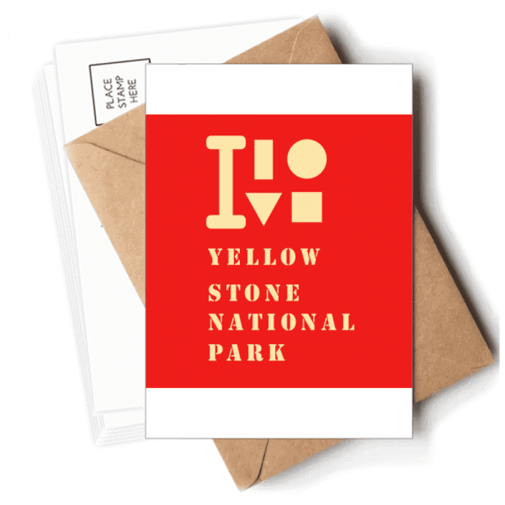 yellowst national park Postcards Envelopes Blank Note Cards Mailing ...