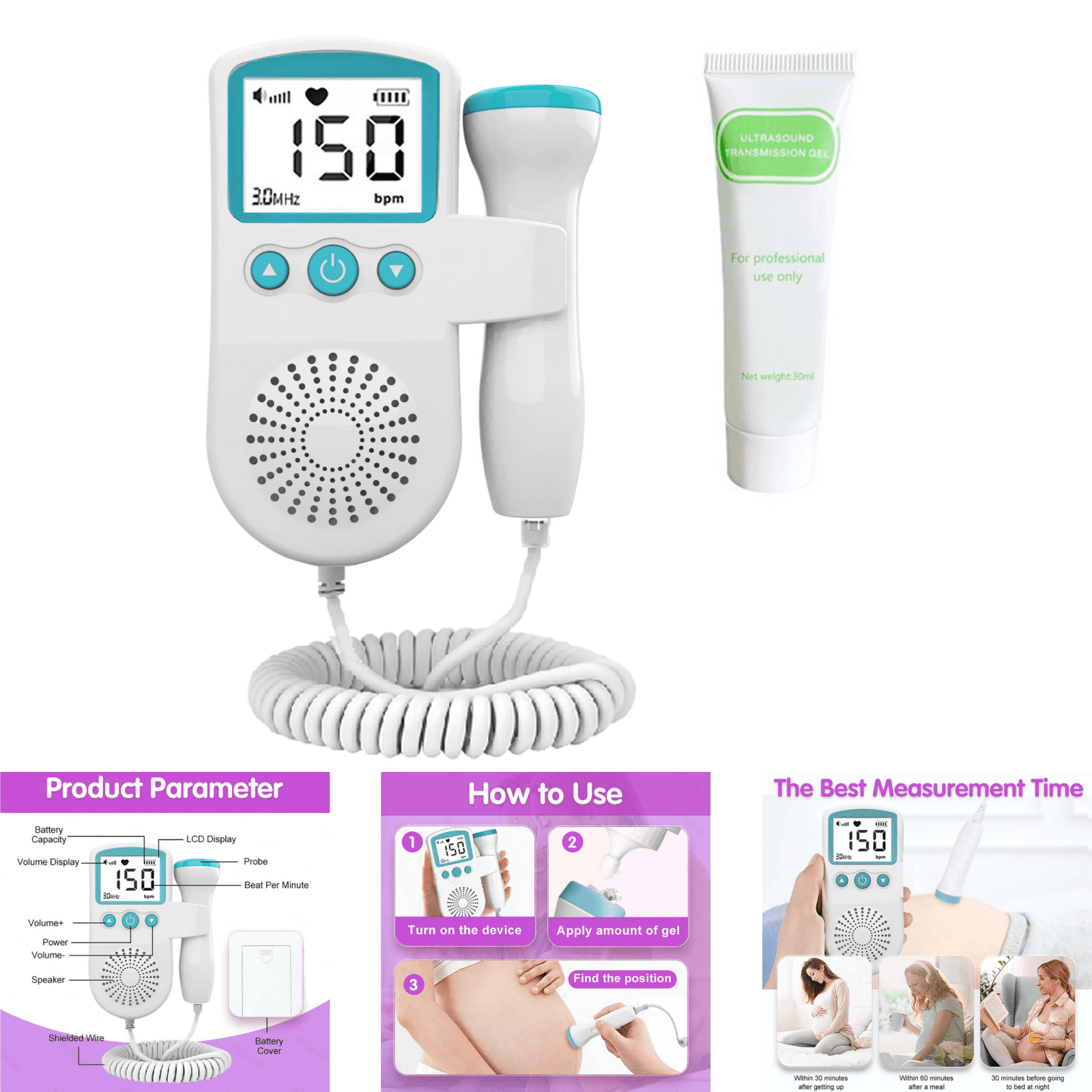 yesxue 2025 Upgraded Portable Heart Rate Monitor - Handheld Health ...