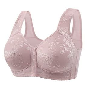 Daisy Bras for Seniors, Front Snap Closure Wireless Bra, Breathable ...