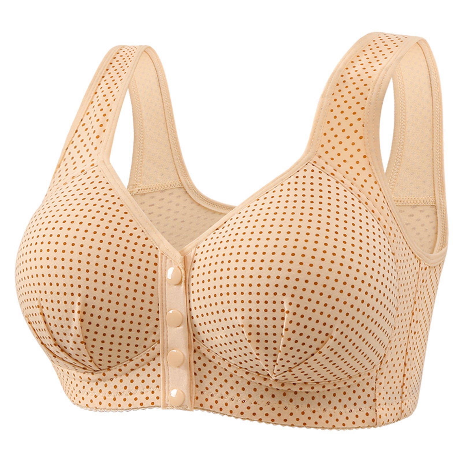 yievot Front Closure Bras for Older Women Full Coverage Wireless Bras ...