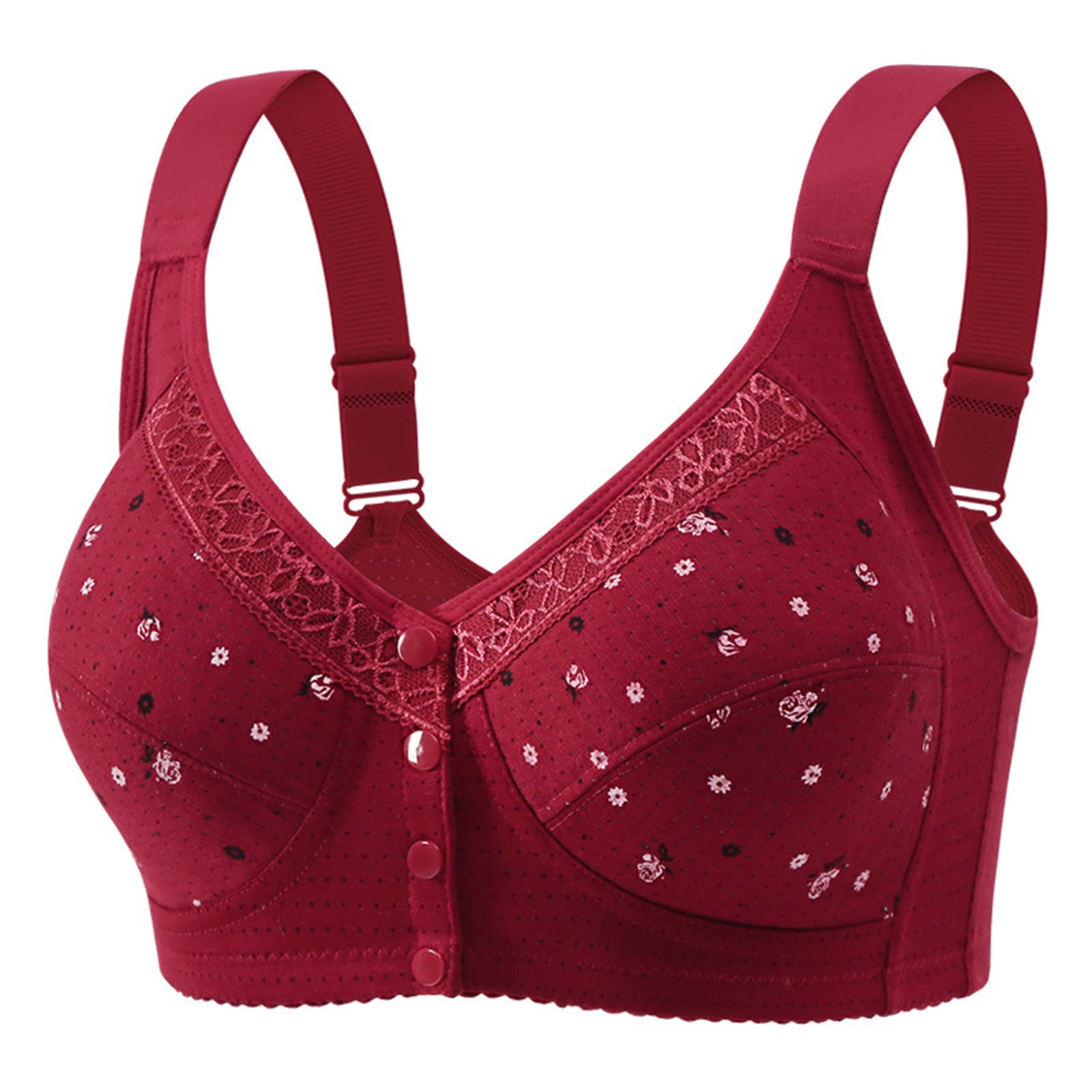 yievot Front Closure Bras for Women Wireless Full Coverage Push Up ...