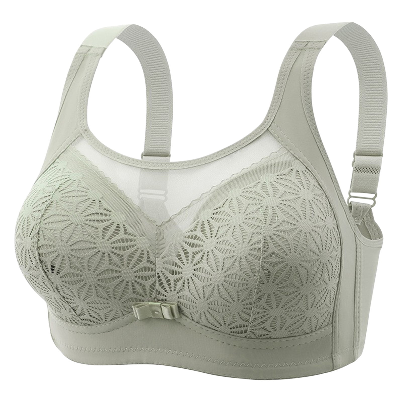 yievot Seamless Wirefree Bras for Women Mesh Comfortable Padded Back ...