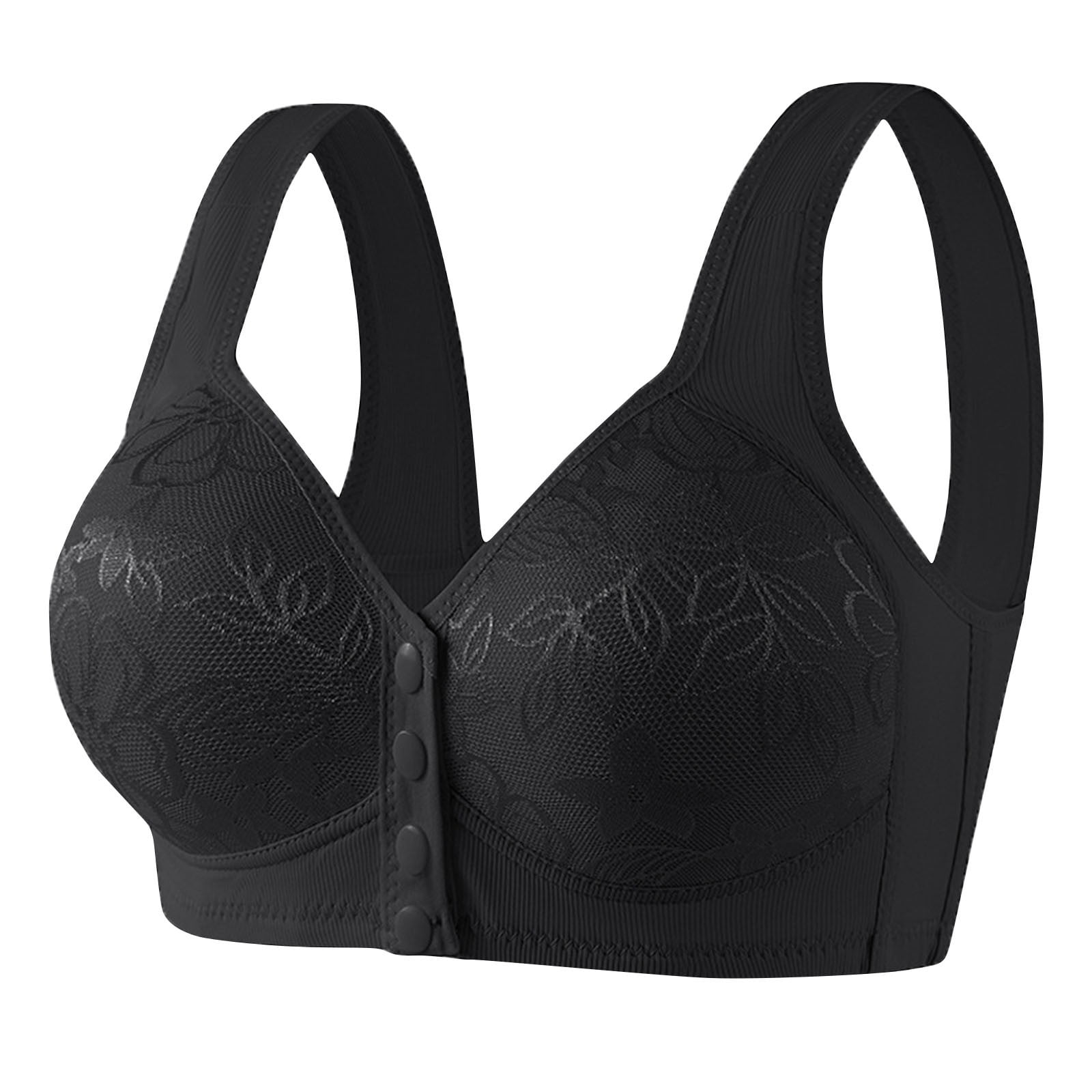 yievot Wireless Bras for Women Front Closure Full Coverage Bra Comfort ...
