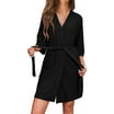 Lissome Women's and Women's Plus Size Waffle Knit Wrap Robe - Walmart.com