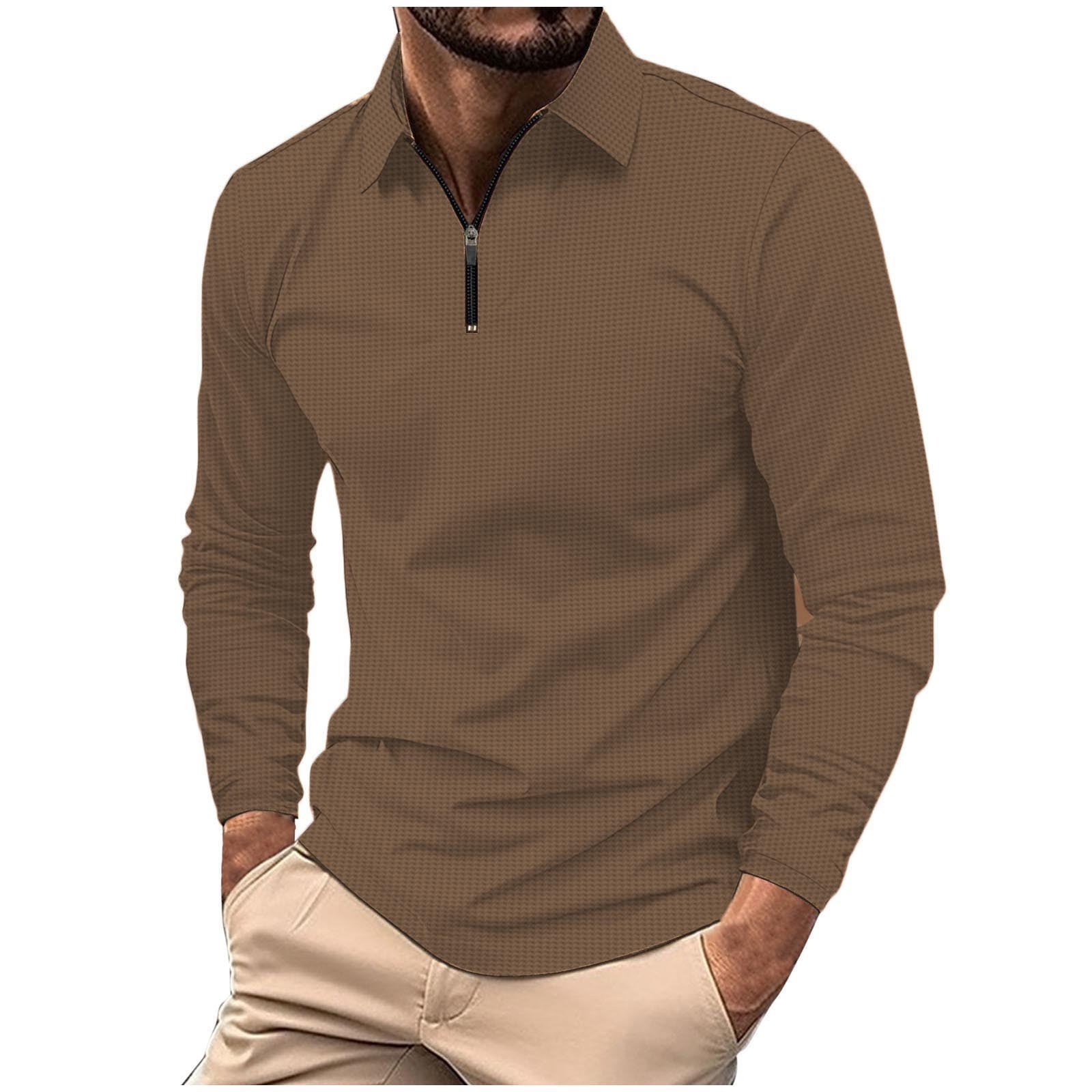 yillto 1/4 Zipper Shirts for Men Big and Tall Pullover Sweatshirts ...