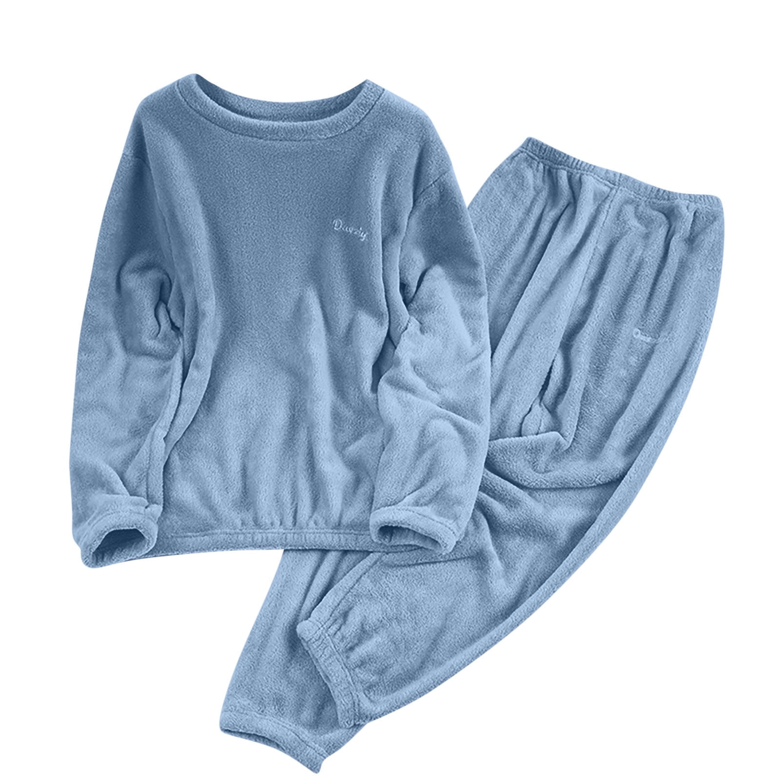 yillto Fleece Pjs Sets for Women Fuzzy Winter Warm Soft Comfy Pullover ...