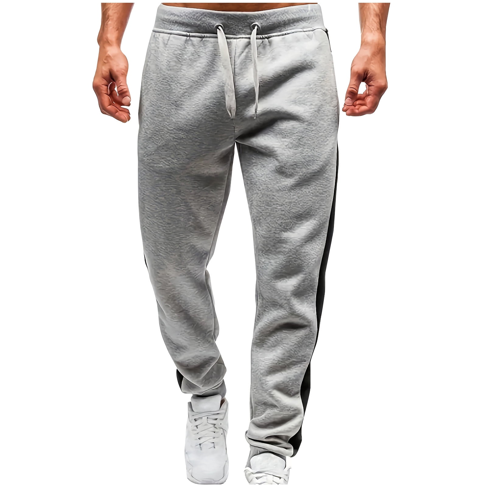 yillto Men's Big and Tall Sweatpants High Waist Drawstring Jogger Pants ...