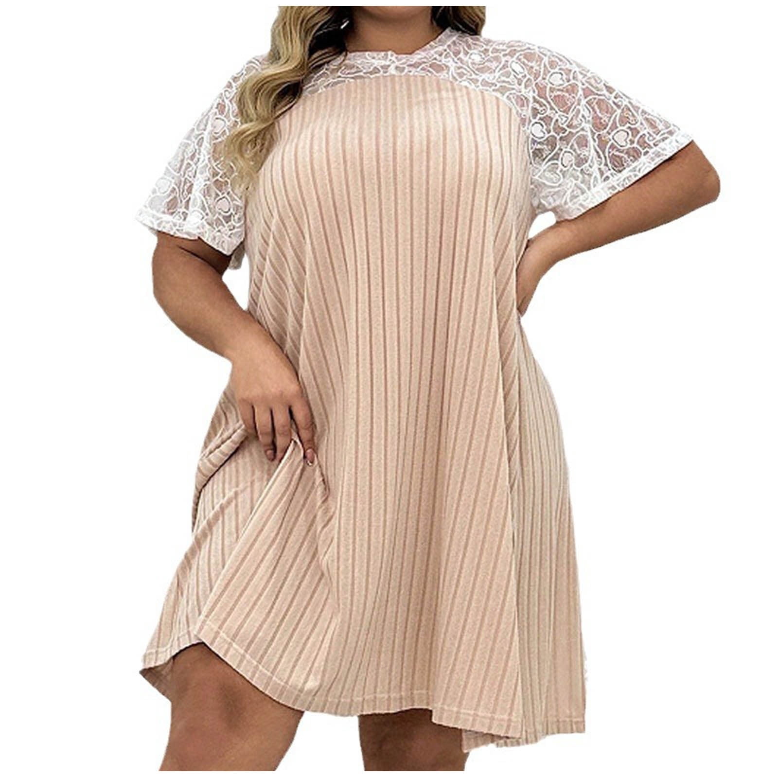 yillto Plus Size Nightgowns for Womens Cute Sleepwear Pajamas Night ...