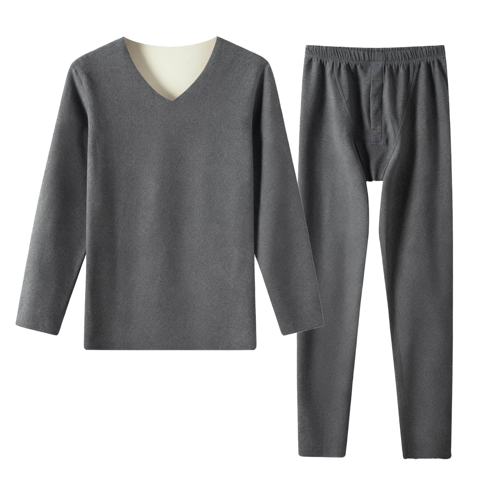 yillto Thermal Sets for Womens Plus Size Fleece Lined Warm Underwear ...