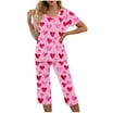 Jerry Leigh Stitch Tank and Lounge Pant Pajama Set (Women) - Walmart.com